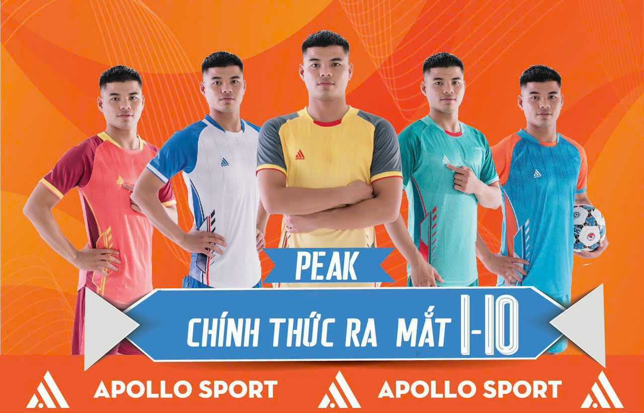 Bộ quần áo bóng đá phủi thiết kế áo đá banh PEAK chính hãng APOLLO ...