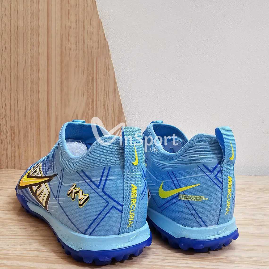 Giày Nike Air Zoom Mercurial Vapor 15 Elite Turf KM Xanh